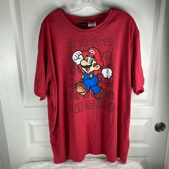 Nintendo | Shirts | Super Mario Tshirt Red Plus Size | Poshmark
